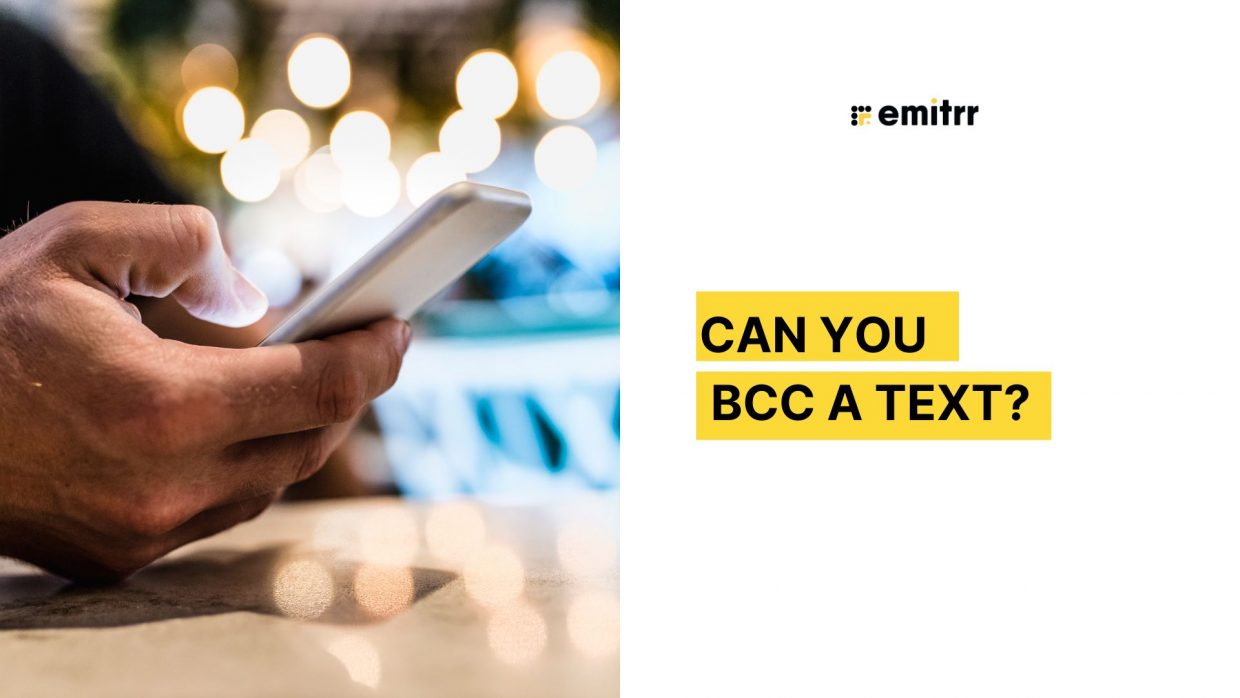 Can you BCC a Text Message? Guide to BCC texting