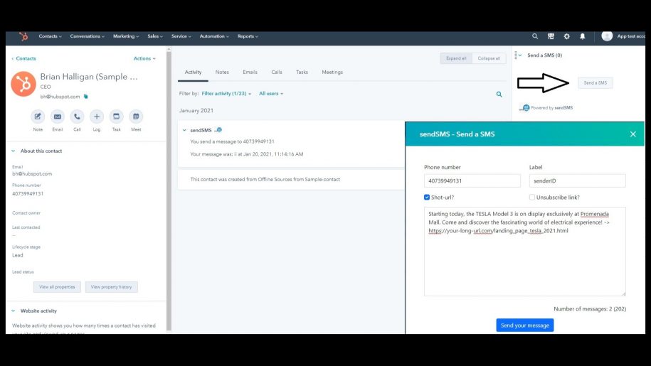 Best Software Integration For HubSpot SMS
