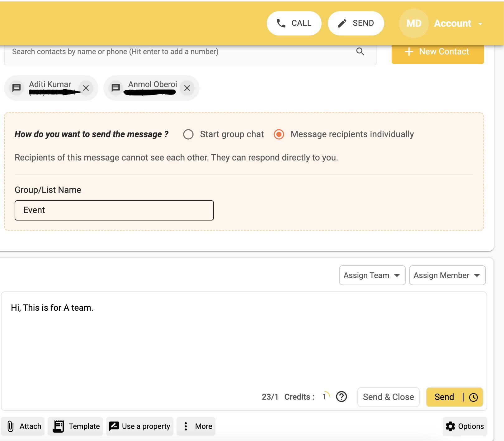 How to Send A Group Text?