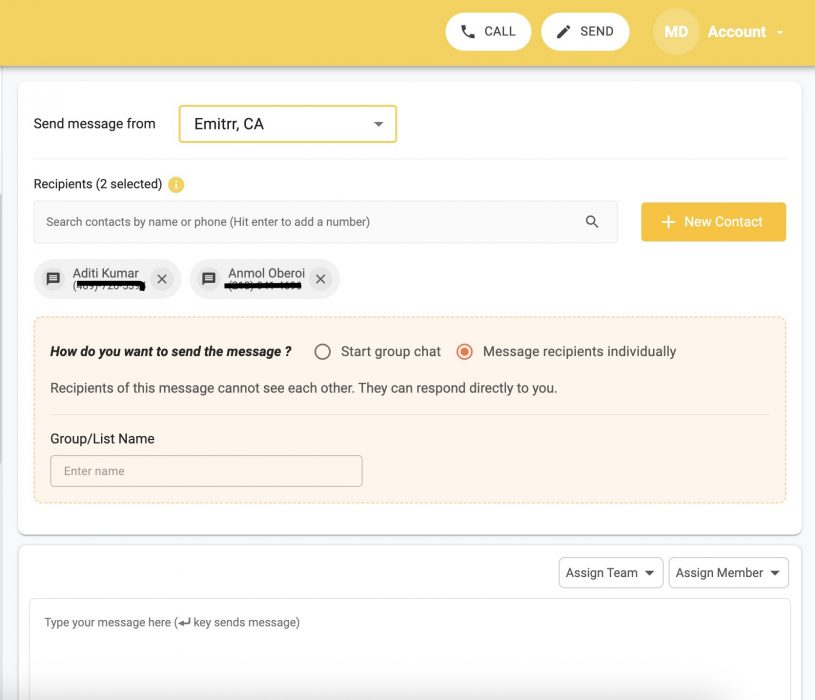 How to Send A Group Text?