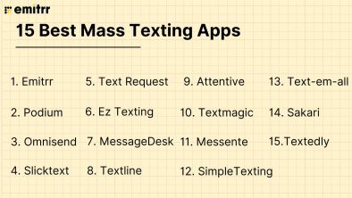 Top 15 Mass Texting Apps For Small Businesses
