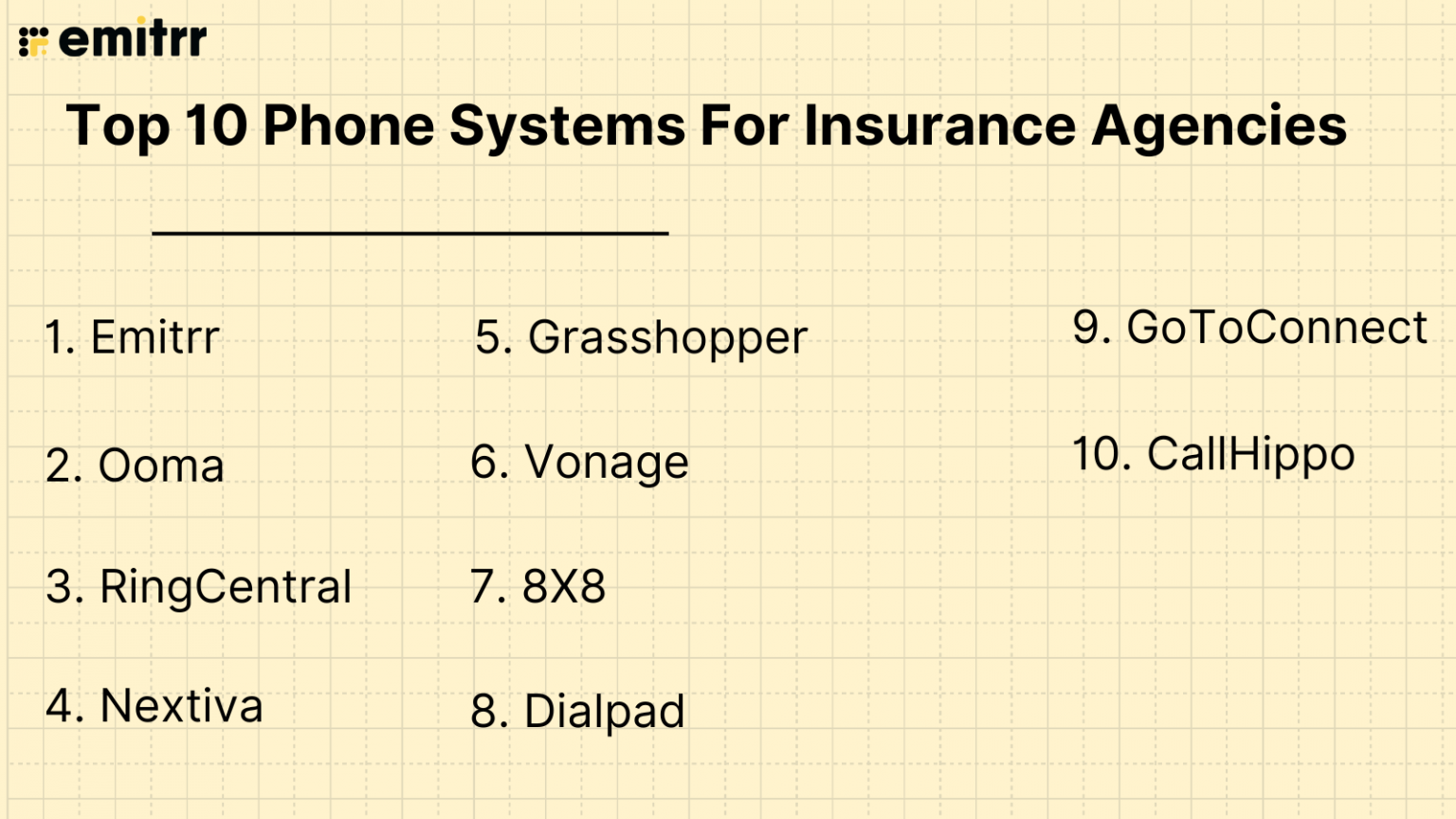 Top 10 Phone Systems for Insurance Agencies