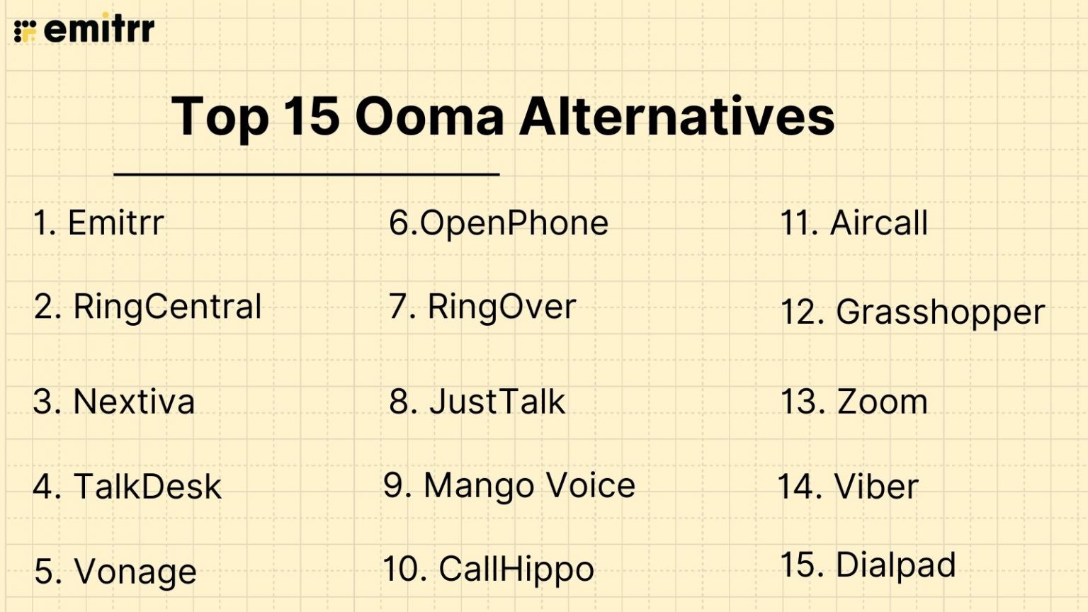 15 Best Ooma Alternatives For Your Business Phone System