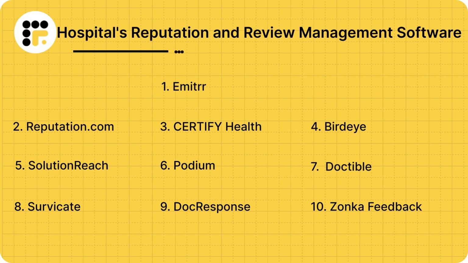 Hospital's Reputation and Review Management Software