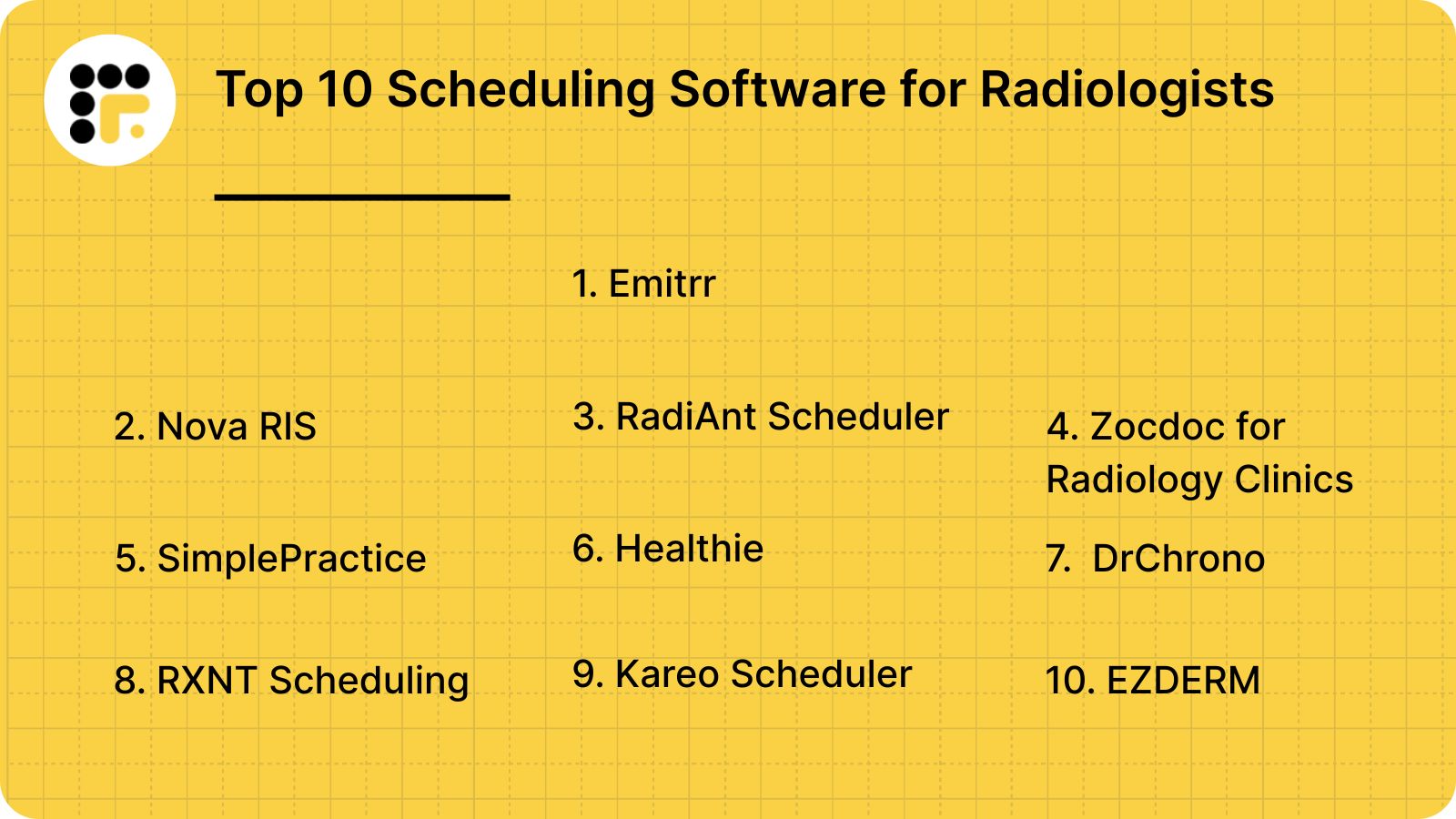 Top 10 Online Scheduling Software for Radiologists