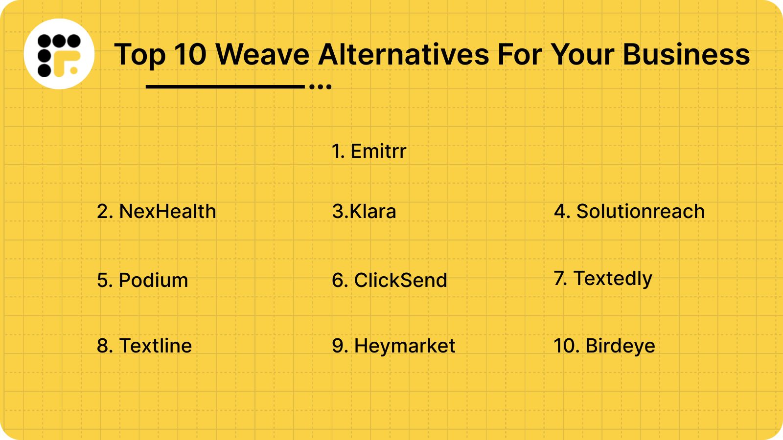 Top 10 Weave Alternatives For Your Business in 2026