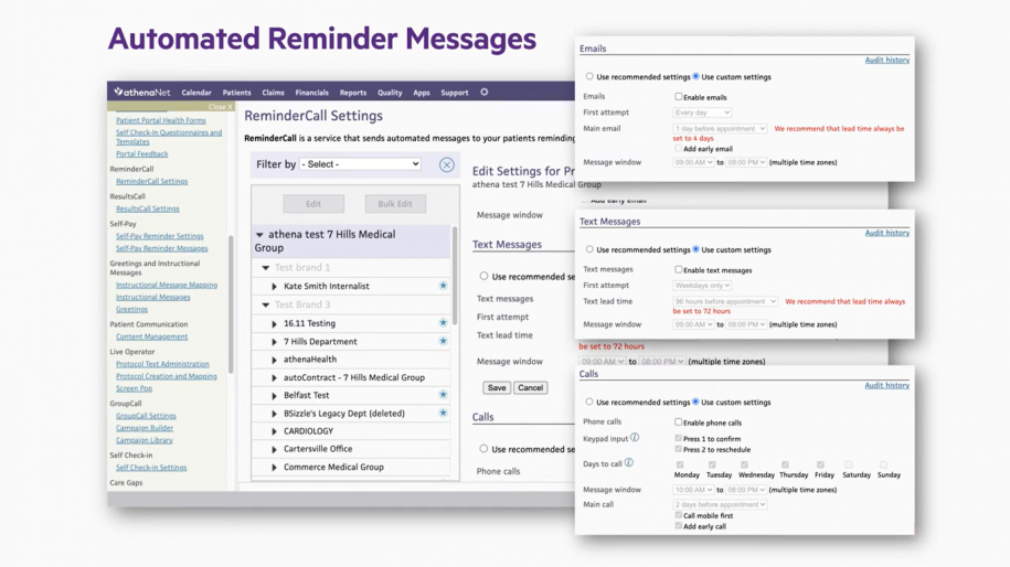 How to Set Up Automated Reminder & Recall Workflows in Athenahealth